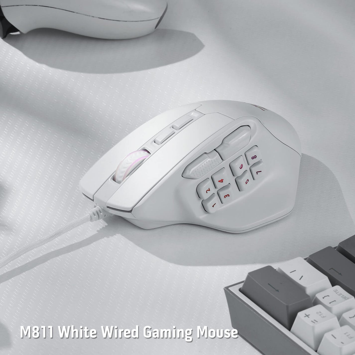 Redragon M811 Aatrox MMO Gaming Mouse with 15 Programmable Buttons ...