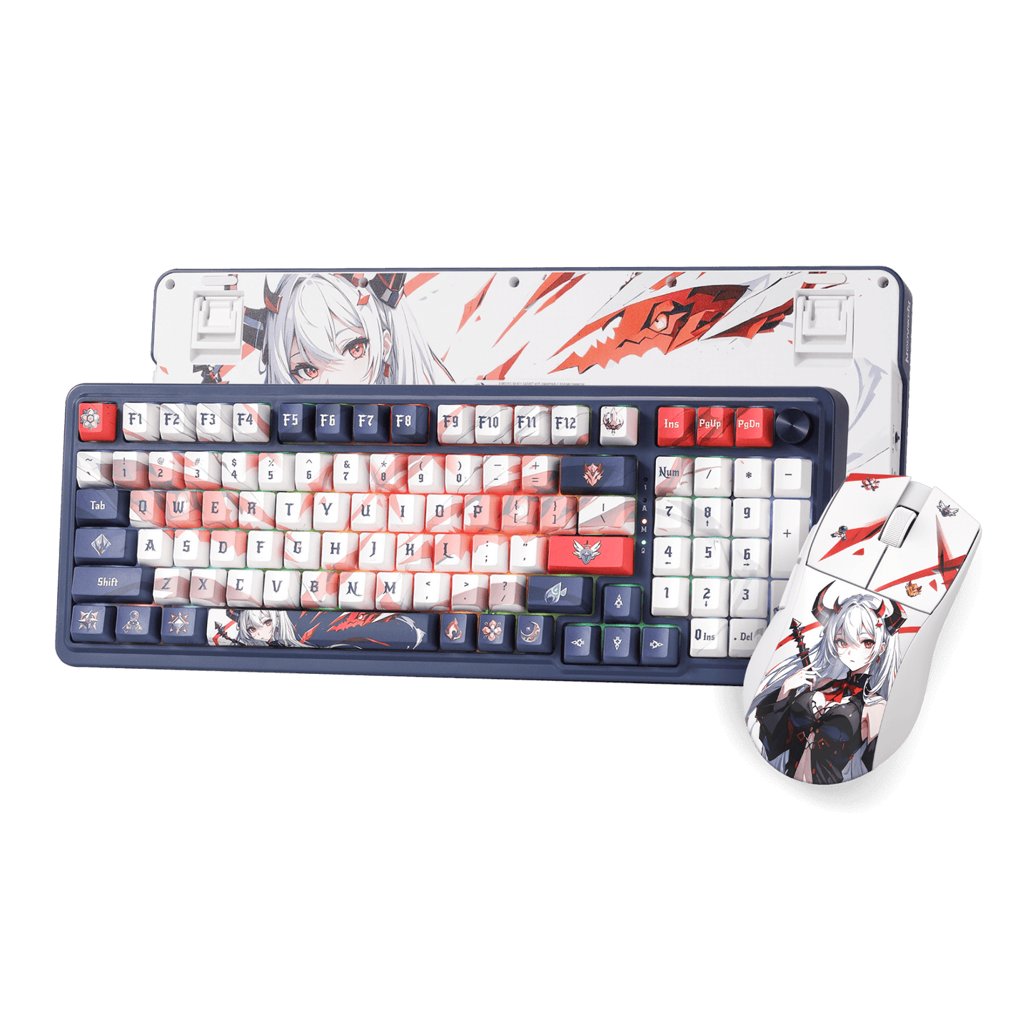 Redragon EISA K686 & M916 Tri-Mode Anime Gaming Keyboard and Mouse ...