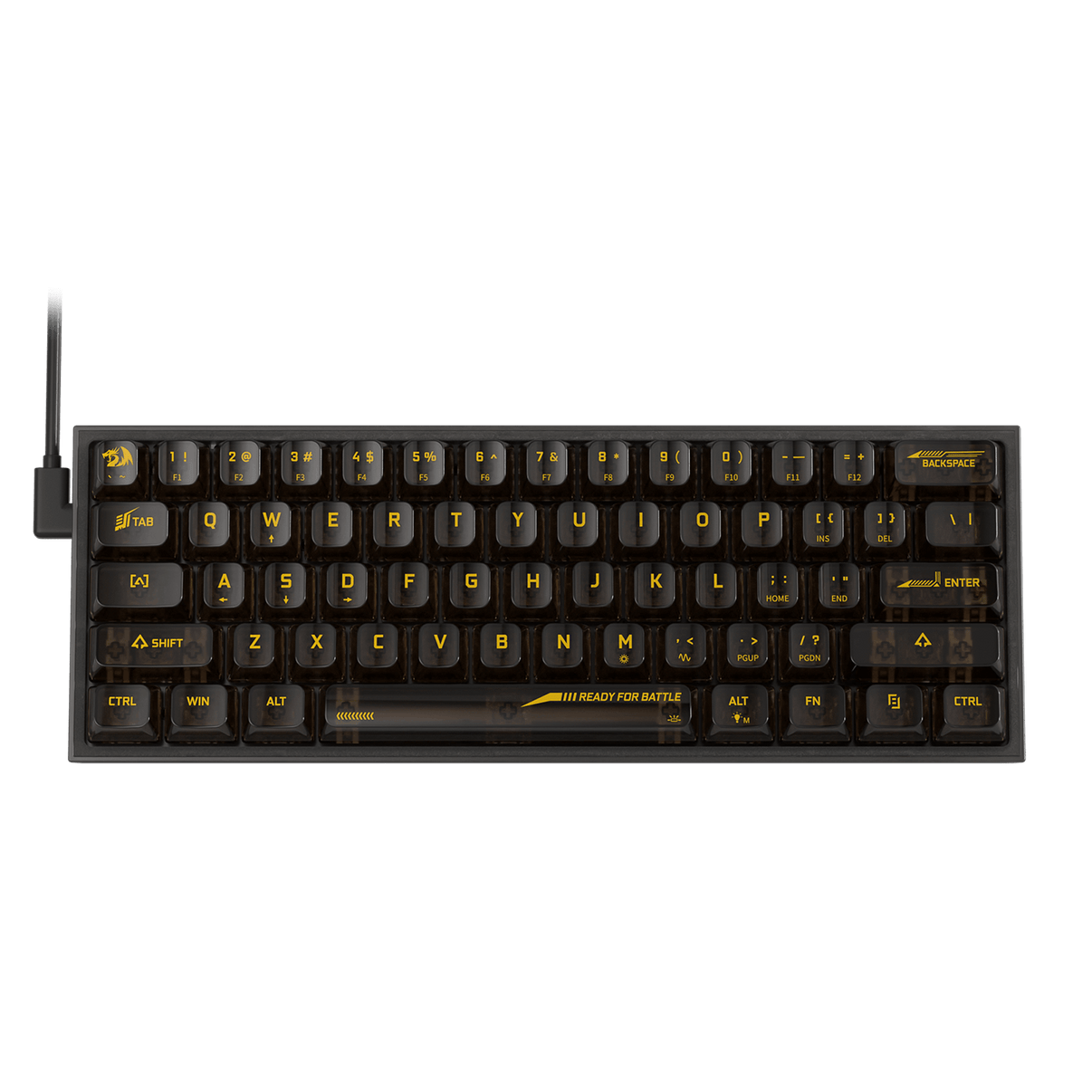 Redragon Fizz K617 SE 60% Full-Transparent Wired RGB Gaming Keyboard ...