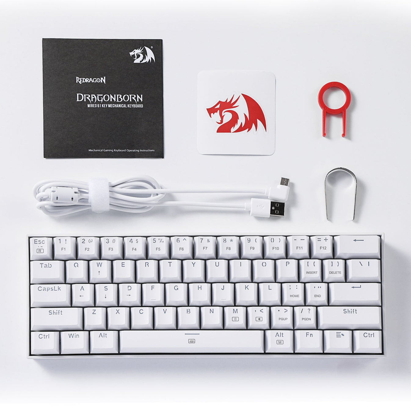 DRAGONBORN K630 Wired RGB 60% Mechanical Keyboard (Open-box) – Redragonshop