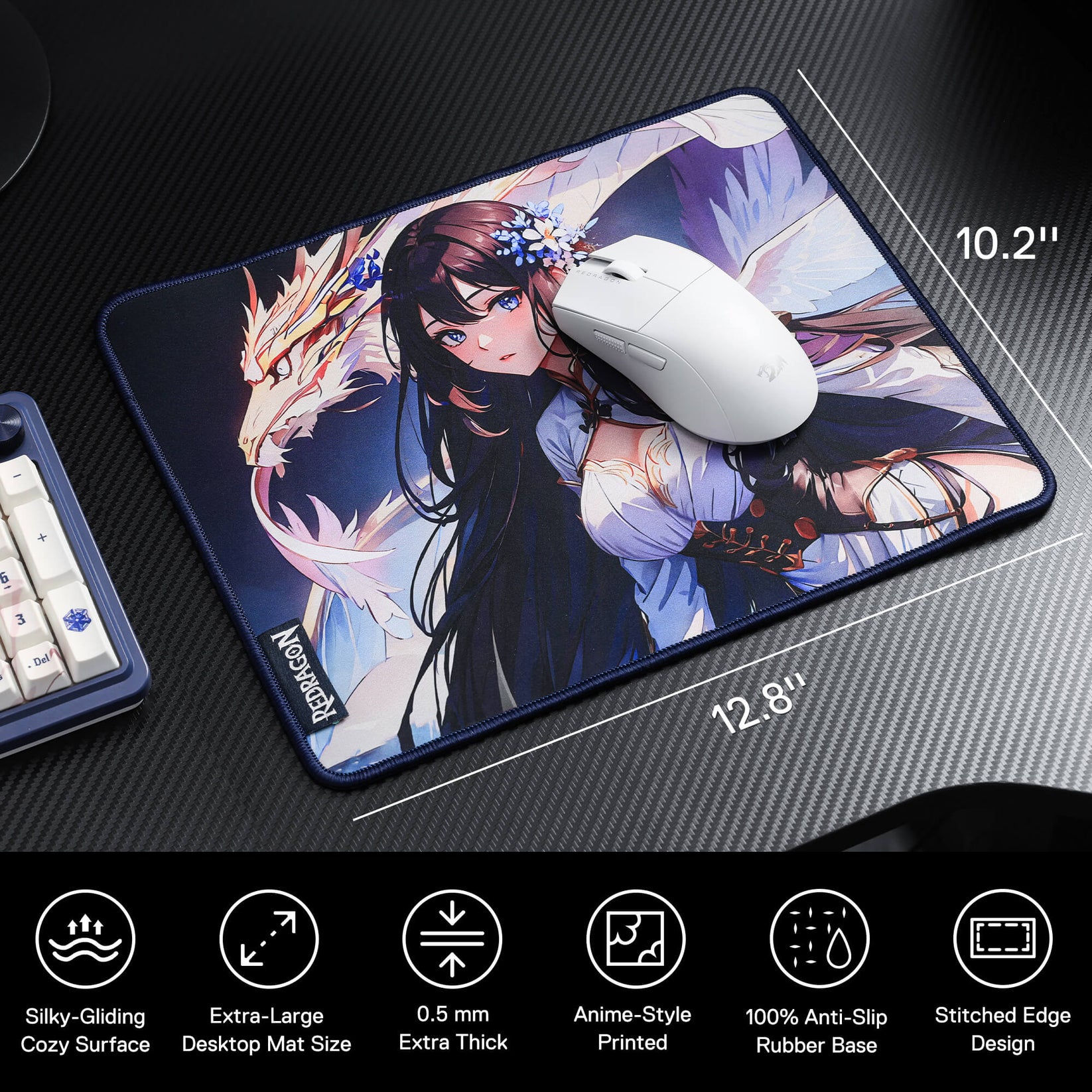 Redragon P046 Anime Blue Mouse Pads & Desk Mats & Pads – Redragonshop
