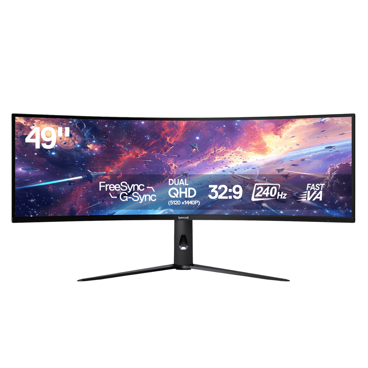 Redragon GM49 49" 240Hz DQHD Curved Gaming Monitor - 1000R, G-Sync ...