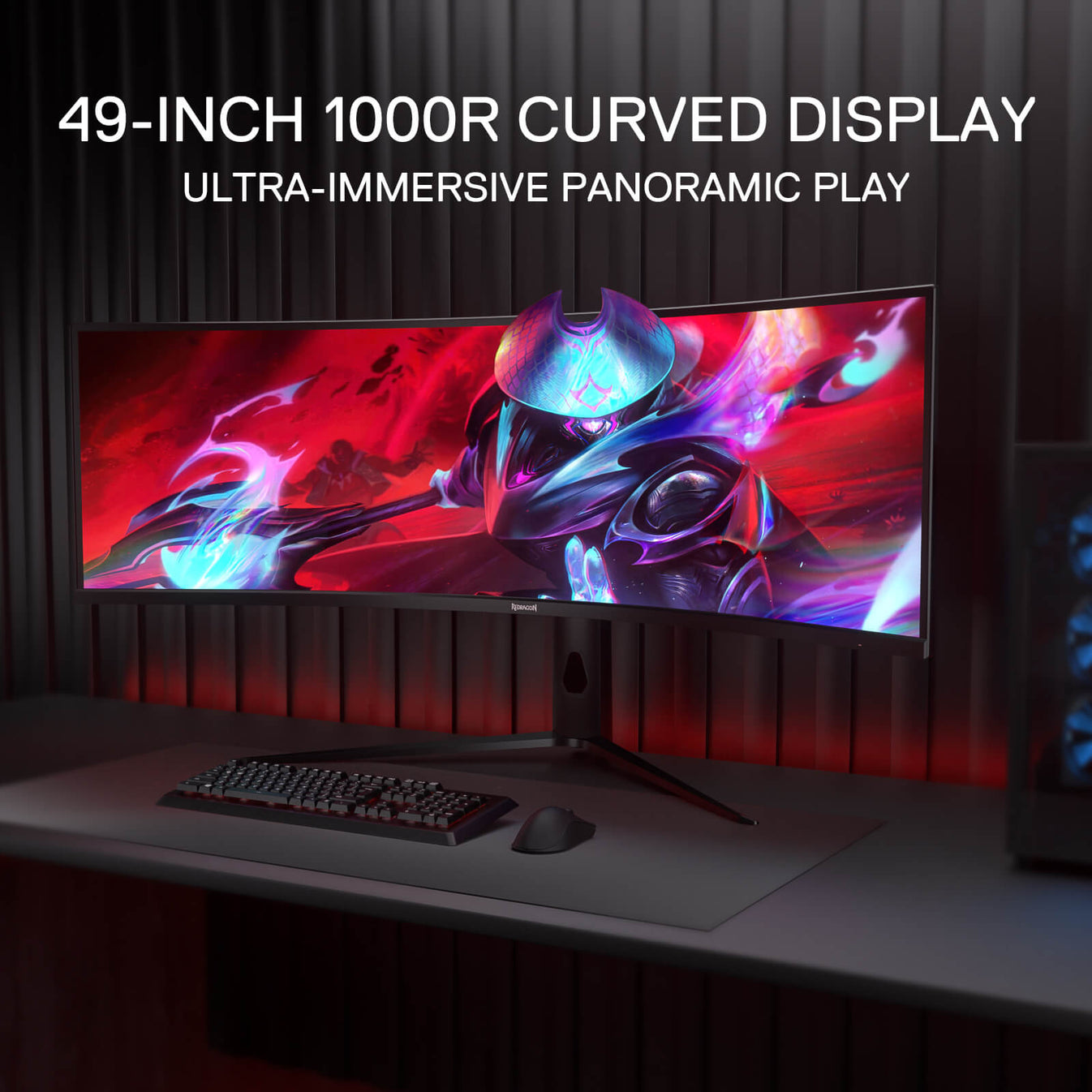 Redragon GM49 49" 240Hz DQHD Curved Gaming Monitor - 1000R, G-Sync ...