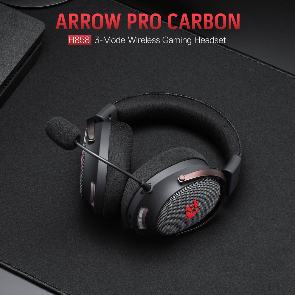 Redragon ARROW PRO H858 3-Mode Wireless Gaming Headset – Redragonshop