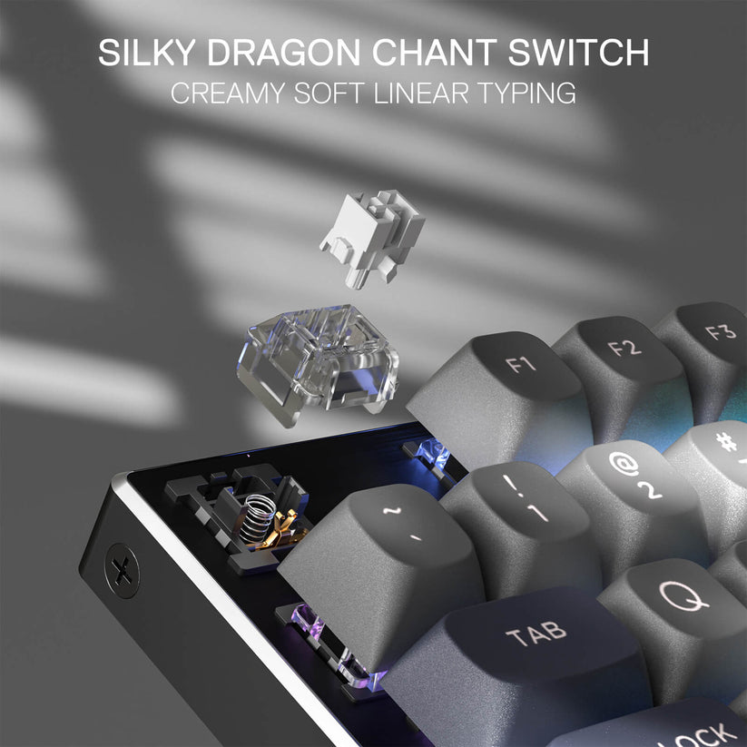 Redragon DEVARAJAS K556 SE Pink RGB Mechanical Gaming Keyboard ...