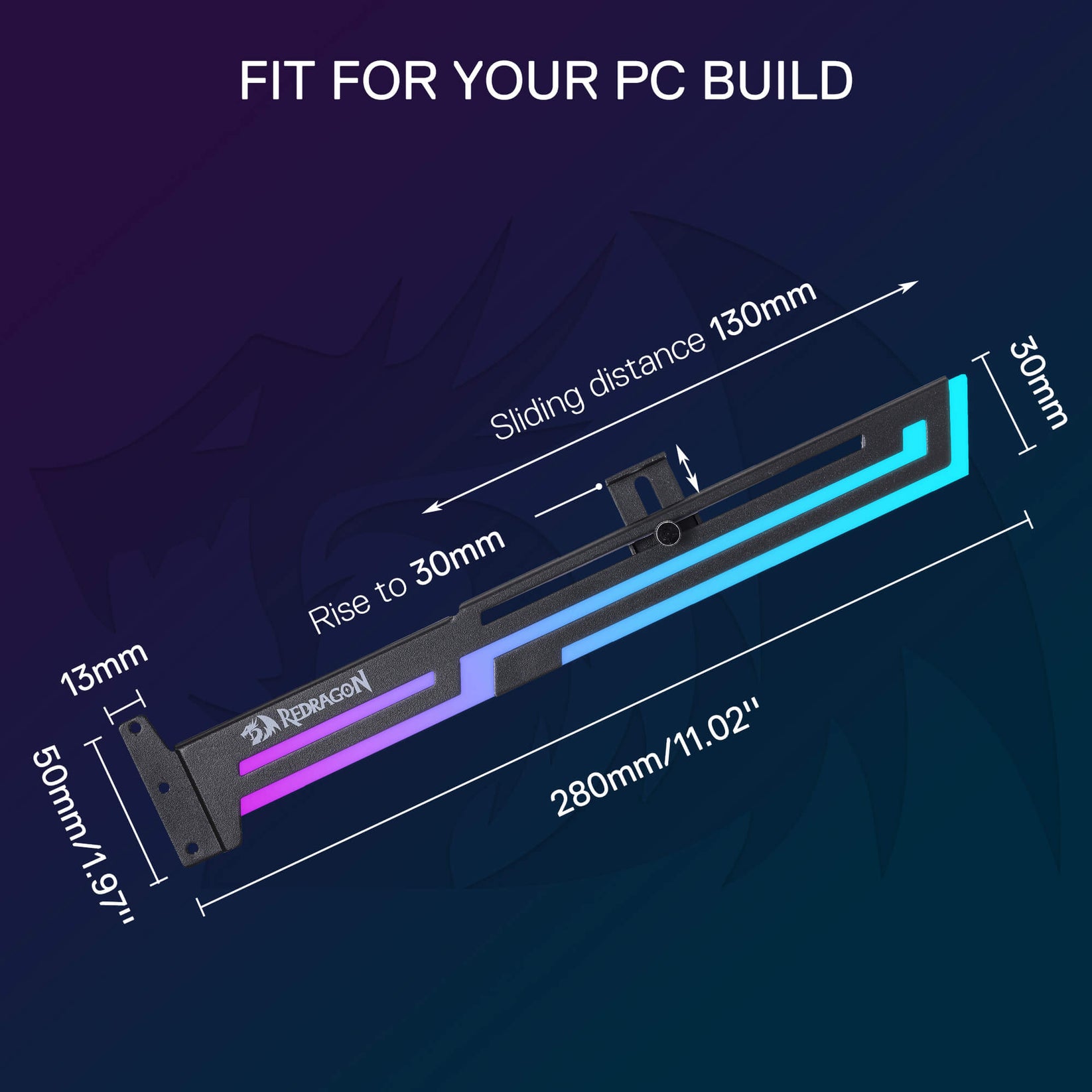 Redragon GCP03 ARGB GPU Support Bracket – Redragonshop