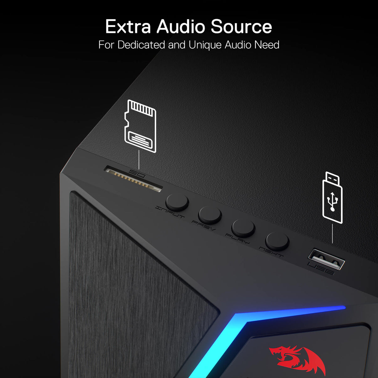 Redragon ANVIL GS520 PRO 2.1 Channel Gaming Speaker – Redragonshop