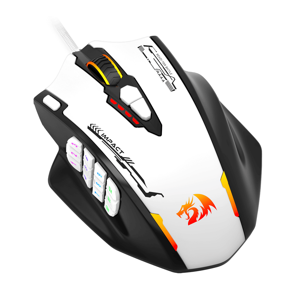 Redragon IMPACT M908 SE RGB MMO Gaming Mouse with 18 Programmable ...