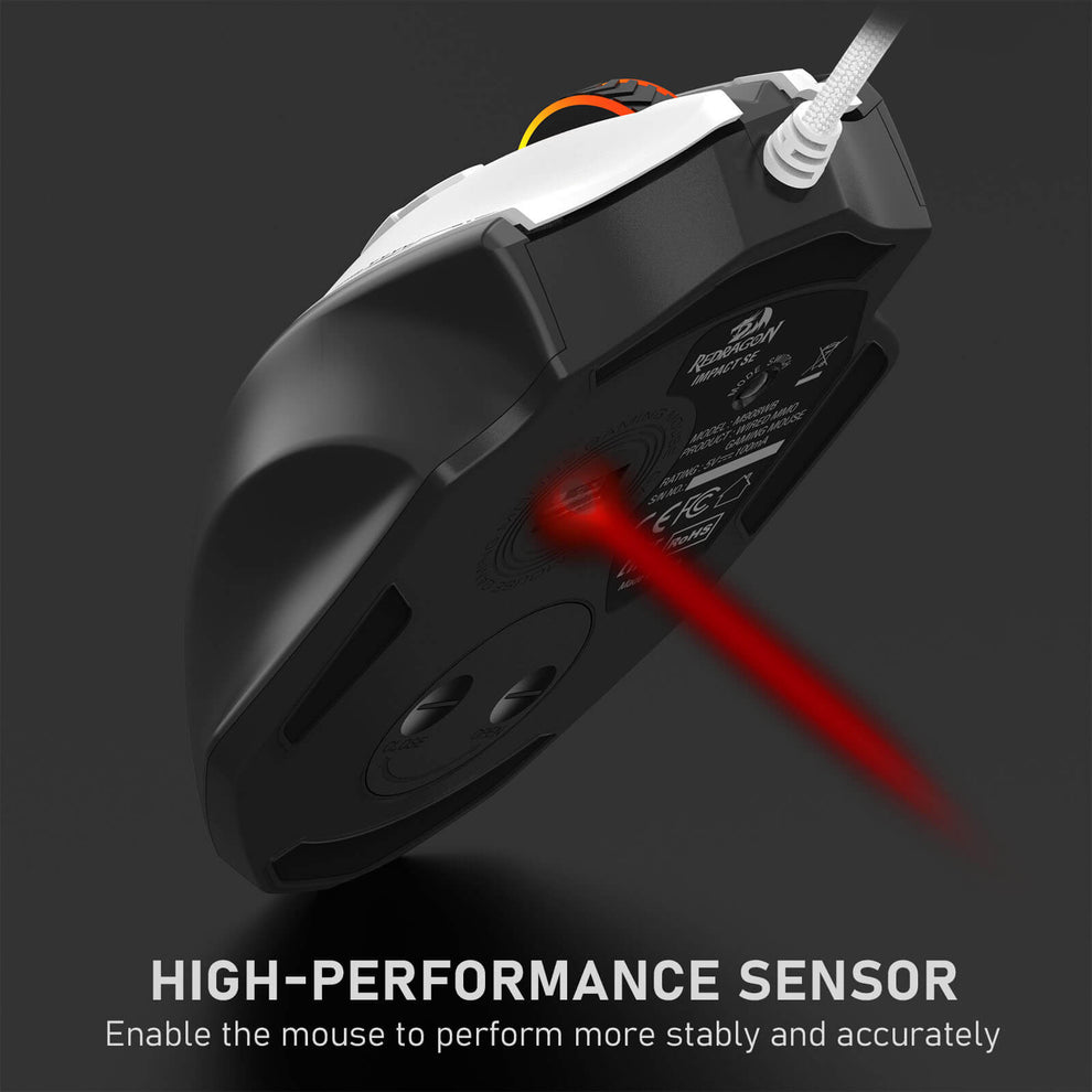 Redragon IMPACT M908 SE RGB MMO Gaming Mouse with 18 Programmable ...