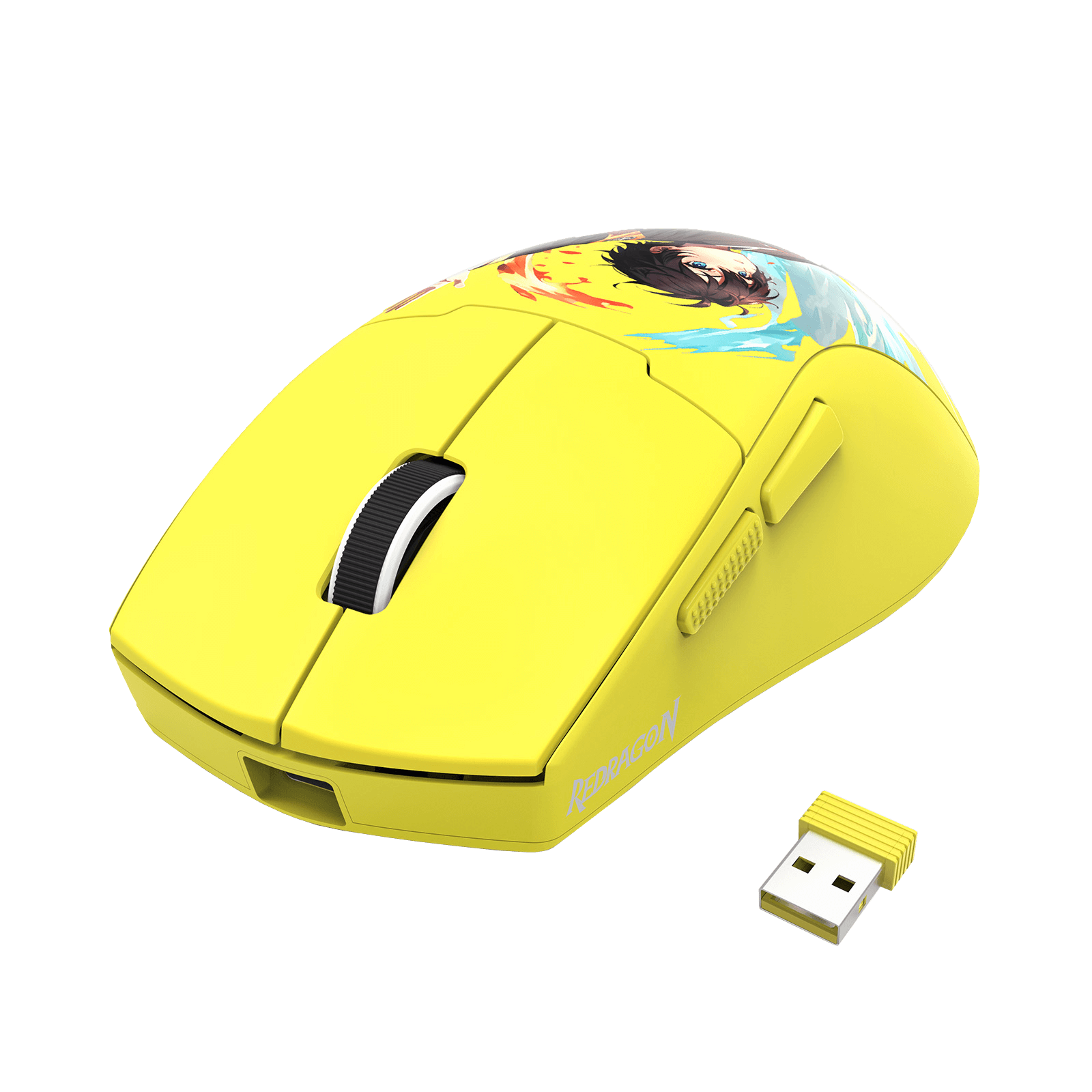 Redragon K1NG M918 MAX 1K Hz 3-Mode Wireless Anime Gaming Mouse ...