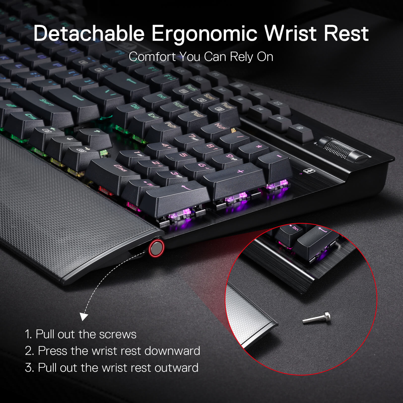 Redragon YAMA K550 Wired Aluminum RGB Gaming Keyboard – Redragonshop