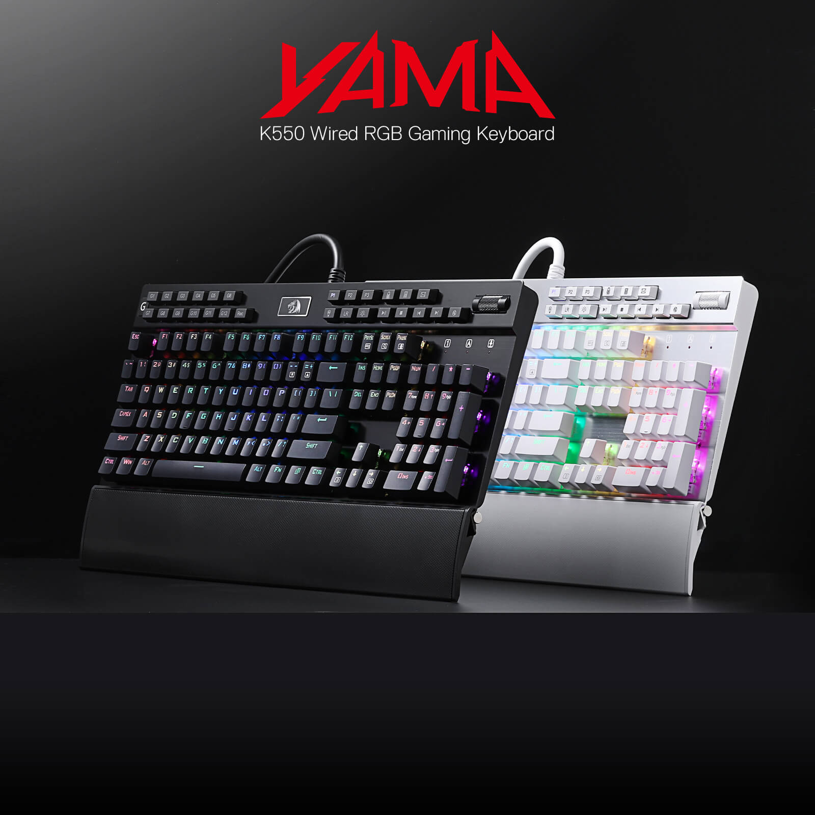 Redragon YAMA K550 Wired Aluminum RGB Gaming Keyboard – Redragonshop
