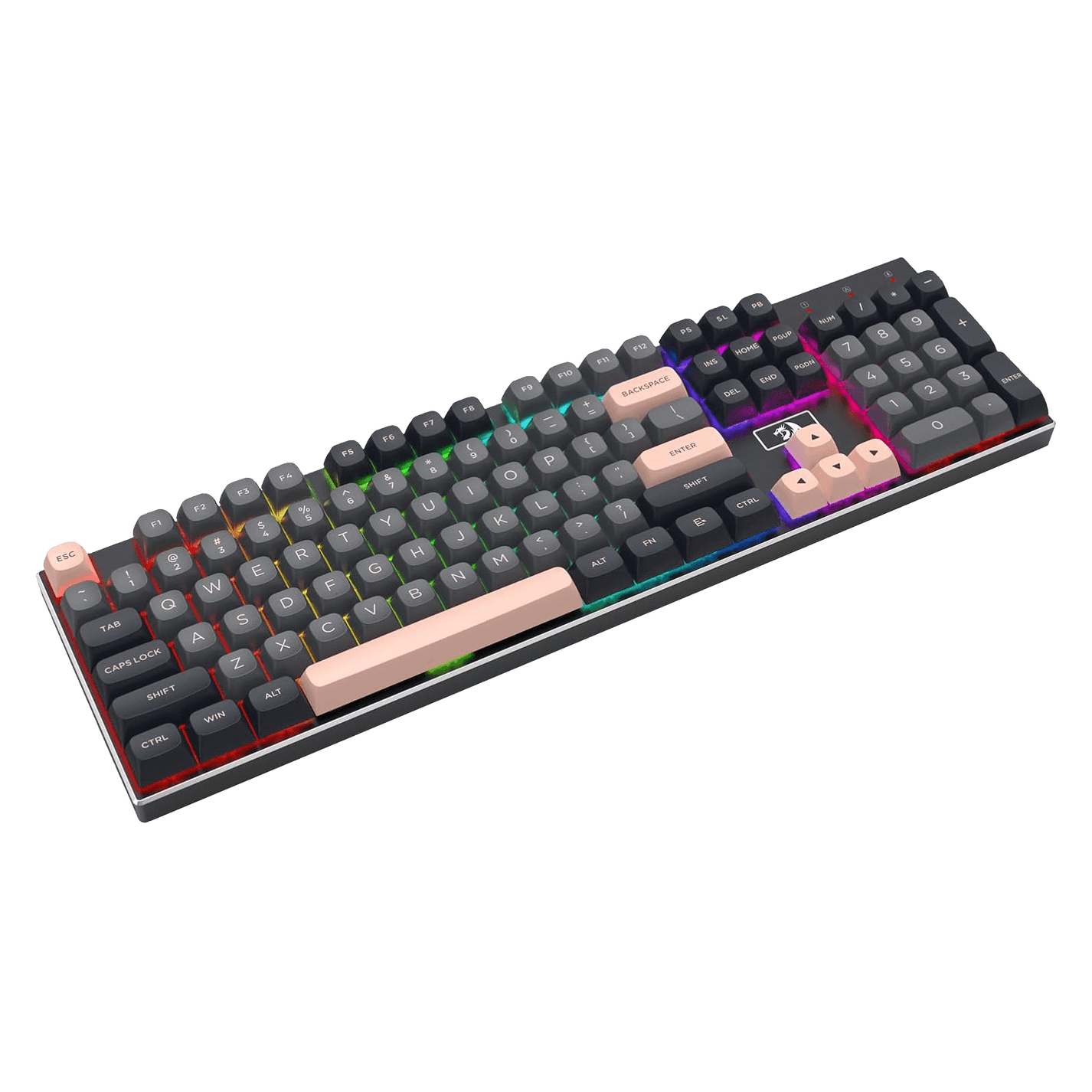 Redragon DEVARAJAS K556 SE Pink RGB Mechanical Gaming Keyboard ...