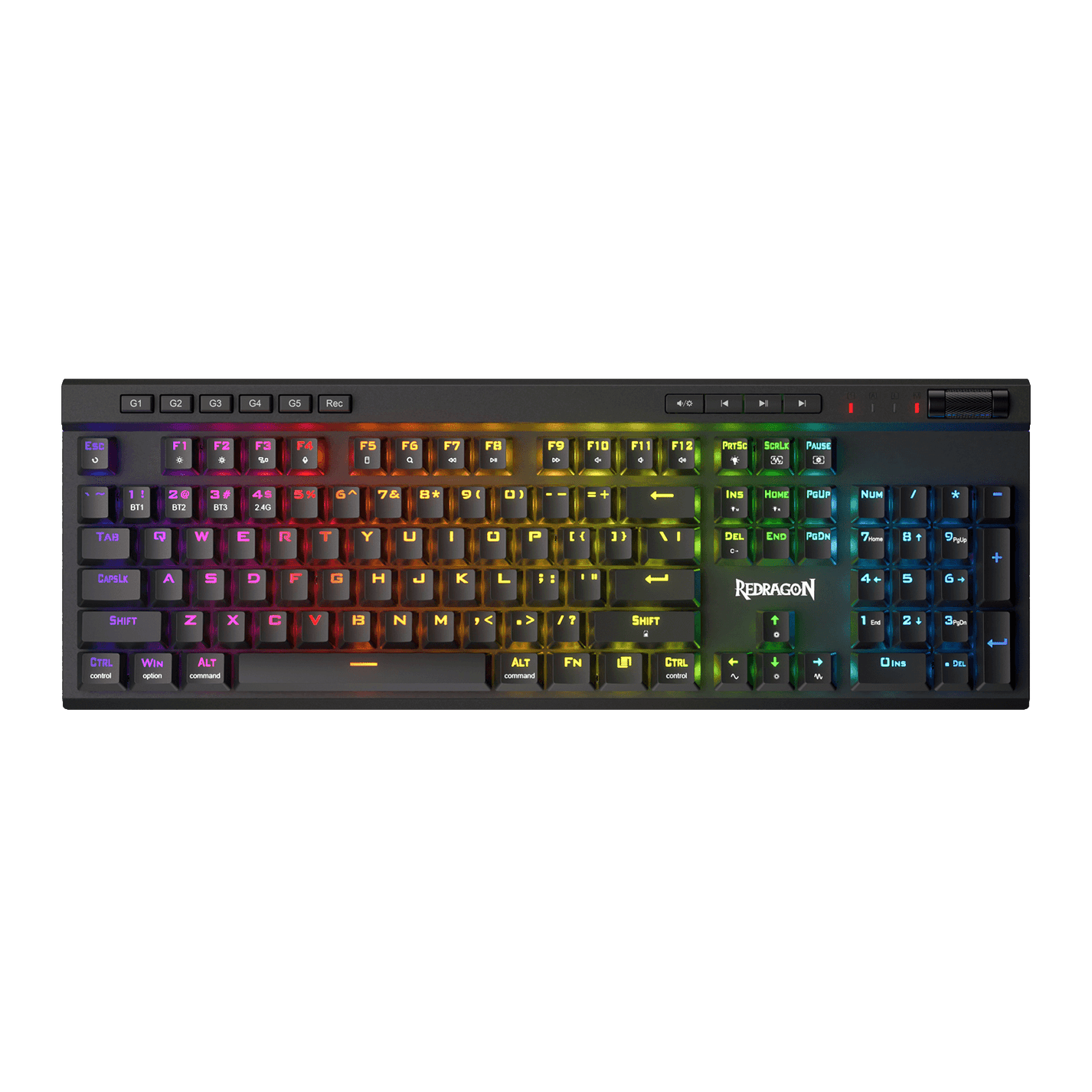 Redragon K580 PRO VATA RGB Backlit 3 Modes Mechanical Gaming Keyboard ...