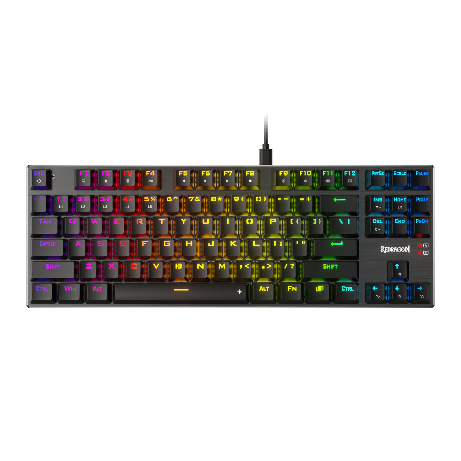 Redragon K556 TKL RGB Wired/Tri-Mode Wireless Mechanical Gaming ...