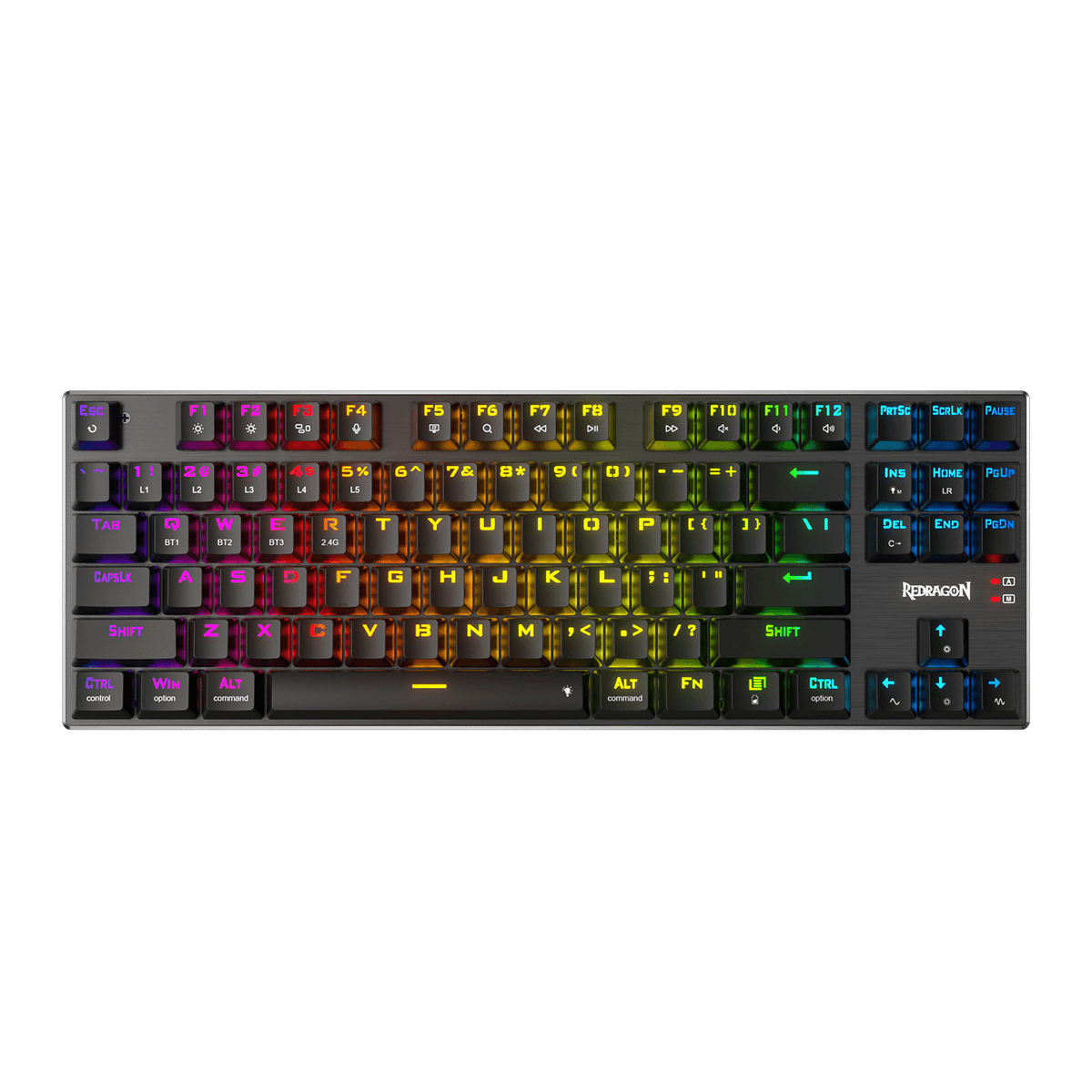 Redragon K556 TKL RGB Wired/Tri-Mode Wireless Mechanical Gaming ...