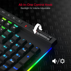 Redragon K580 PRO VATA RGB Backlit 3 Modes Mechanical Gaming Keyboard ...