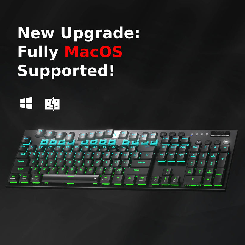 Redragon HORUS K618 & TRIDENT M693 Tri-Mode Gaming Keyboard and Mouse ...