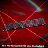 Redragon K618 Wireless Ultra-Thin Low Profile RGB Mechanical Keyboard ...