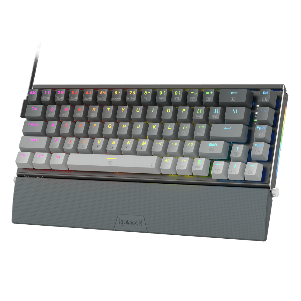 Redragon K641 SHACO PRO 65% Aluminum Mechanical Keyboard, Blue & Grey ...