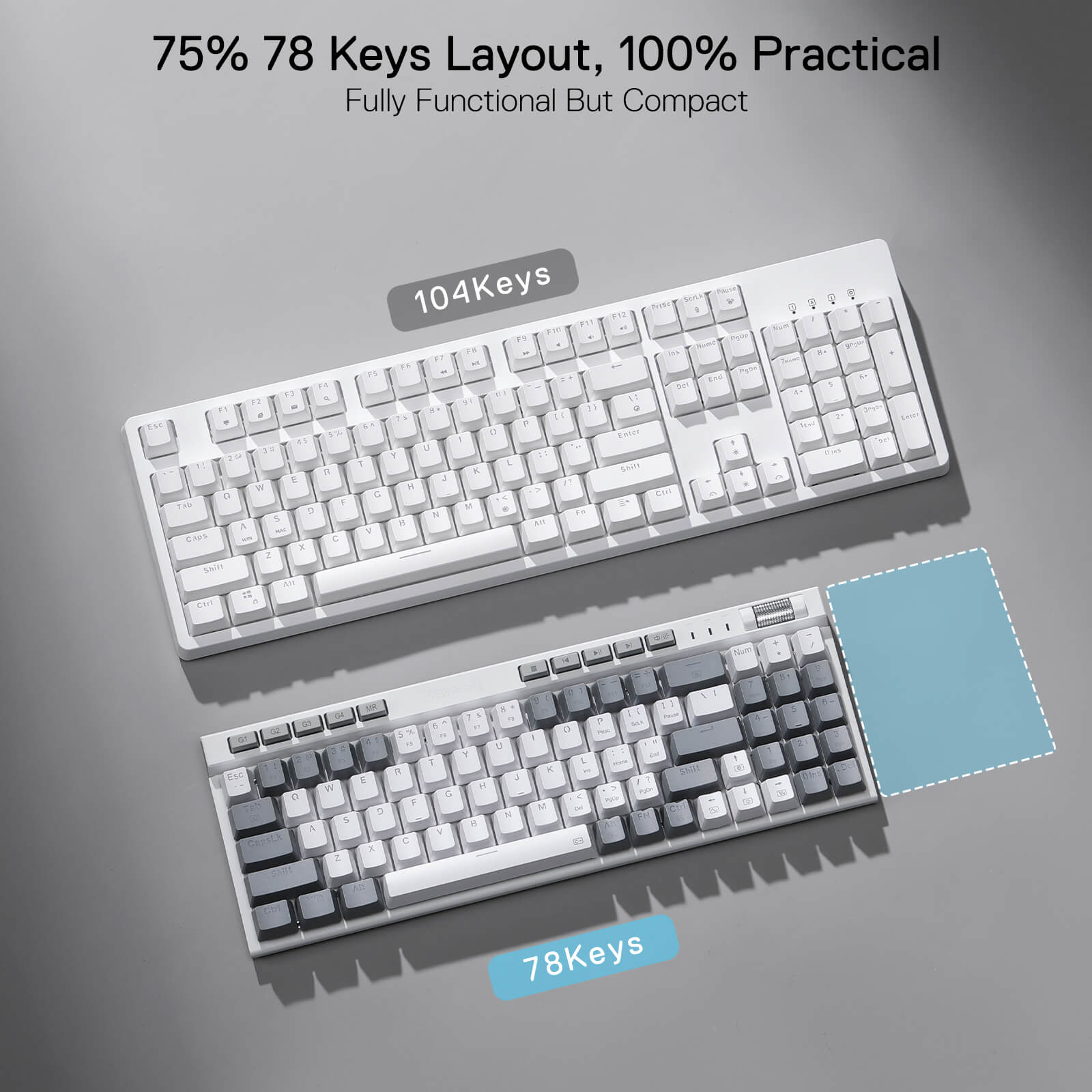 Redragon K655 75% RGB Wired Mechanical Gaming Keyboard – Redragonshop