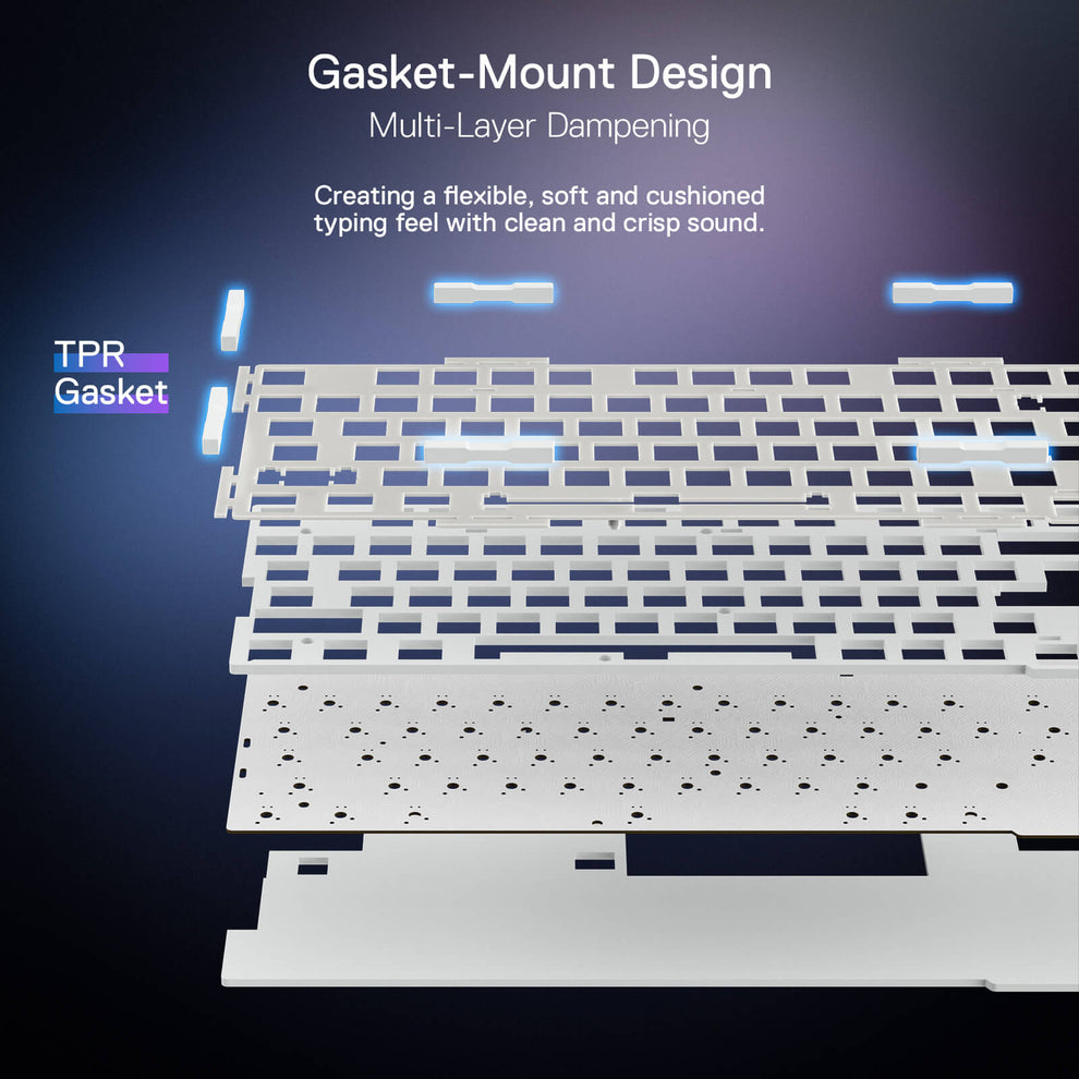 Redragon UCAL K673 PRO 75% Wireless Gasket RGB Gaming Keyboard ...