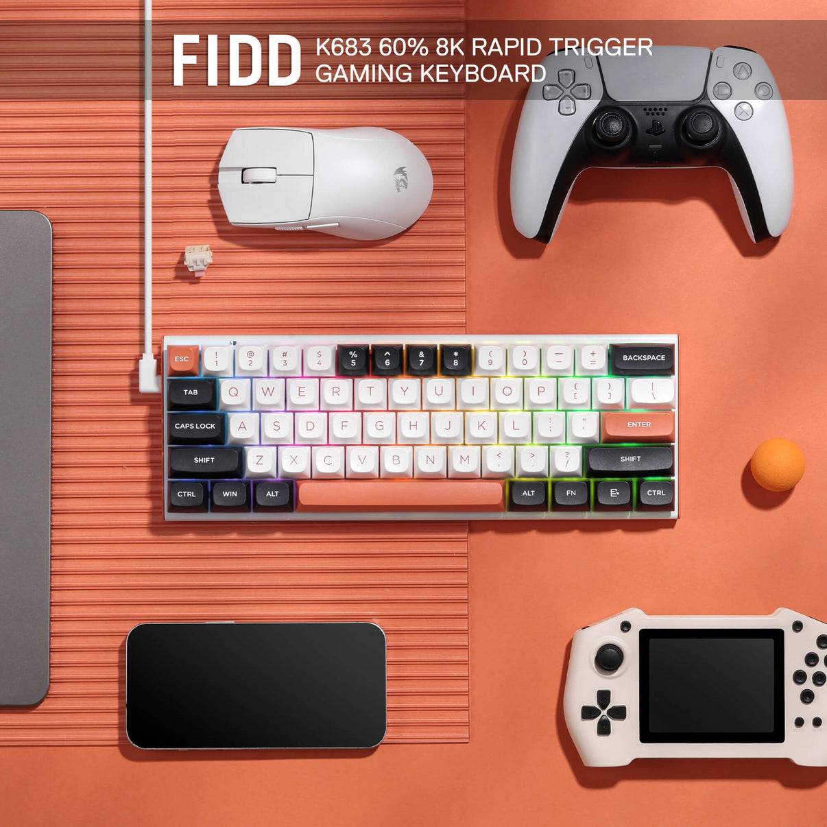 Redragon K683 60% 8K Magnetic Hall Effect Rapid Trigger Gaming Keyboard – Redragonshop