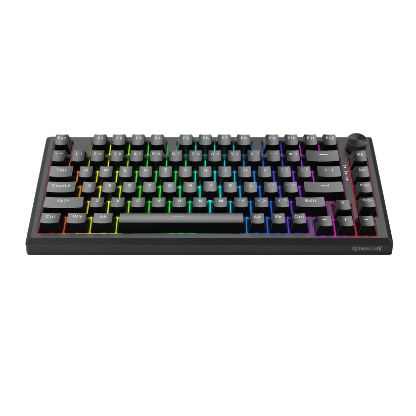 Redragon PENUMBRA K687 Wired 75% CNC Aluminum Gasket Gaming Keyboard ...