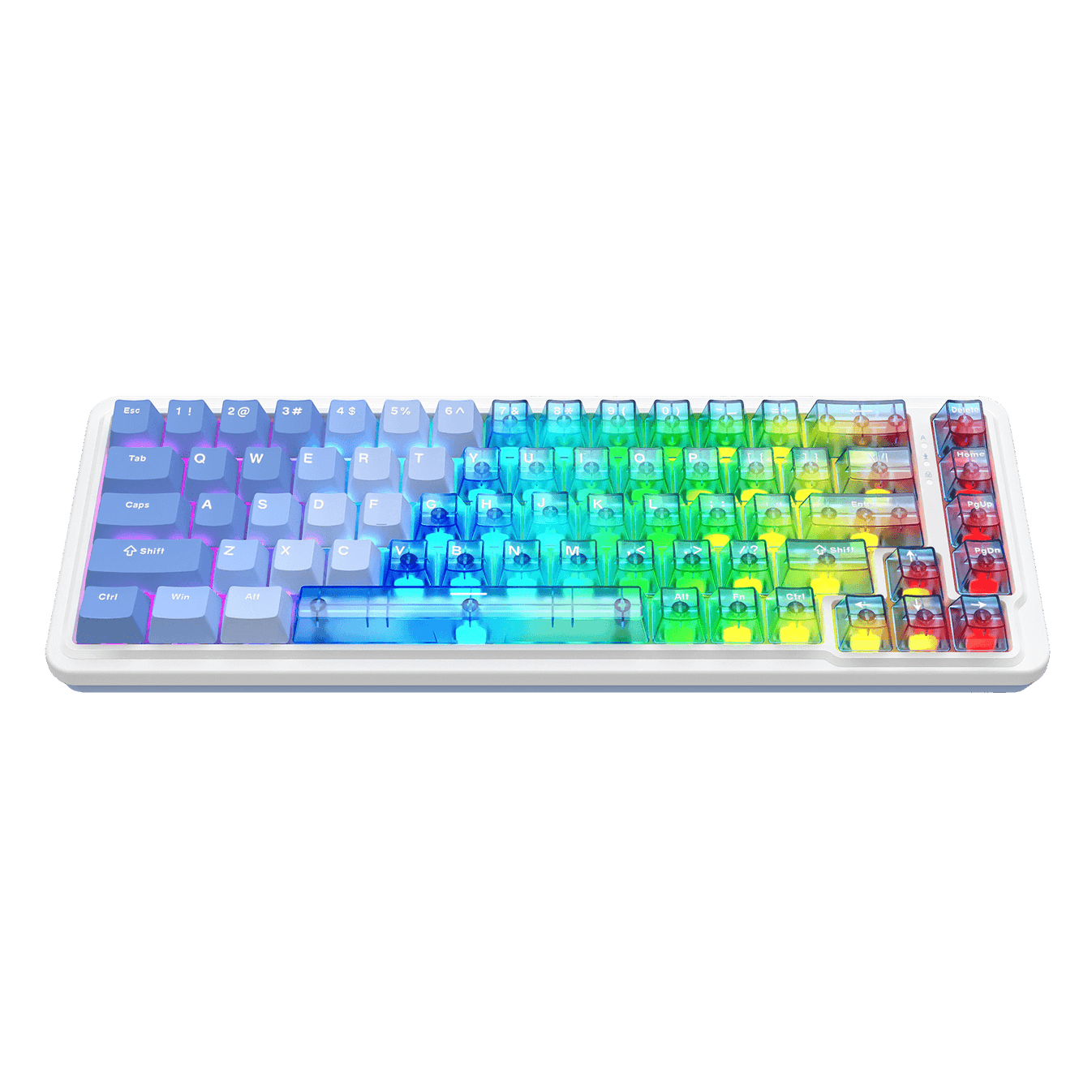 Redragon NOVA K709 HE Transparent Blue 65% Rapid Trigger Magnetic ...