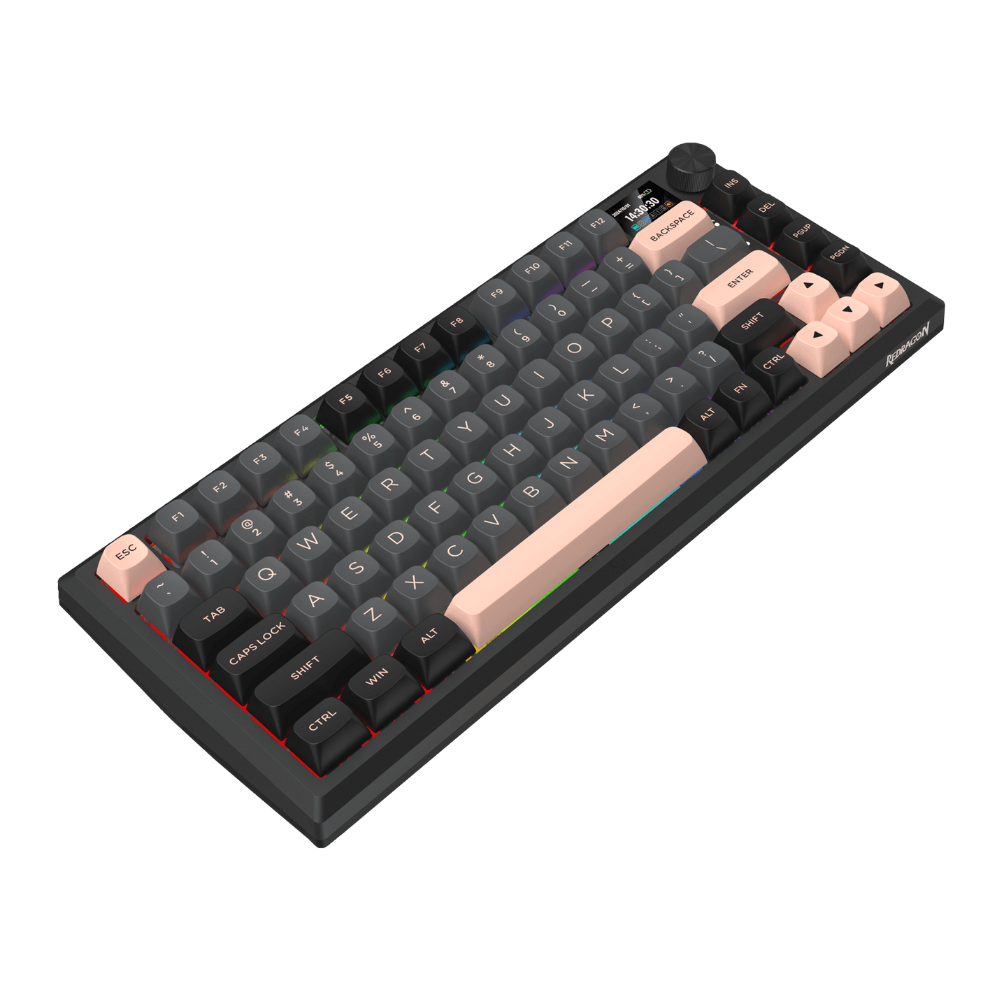 Redragon ECLIPSE K720 PRO 75% CNC Aluminum Gasket Gaming Keyboard ...