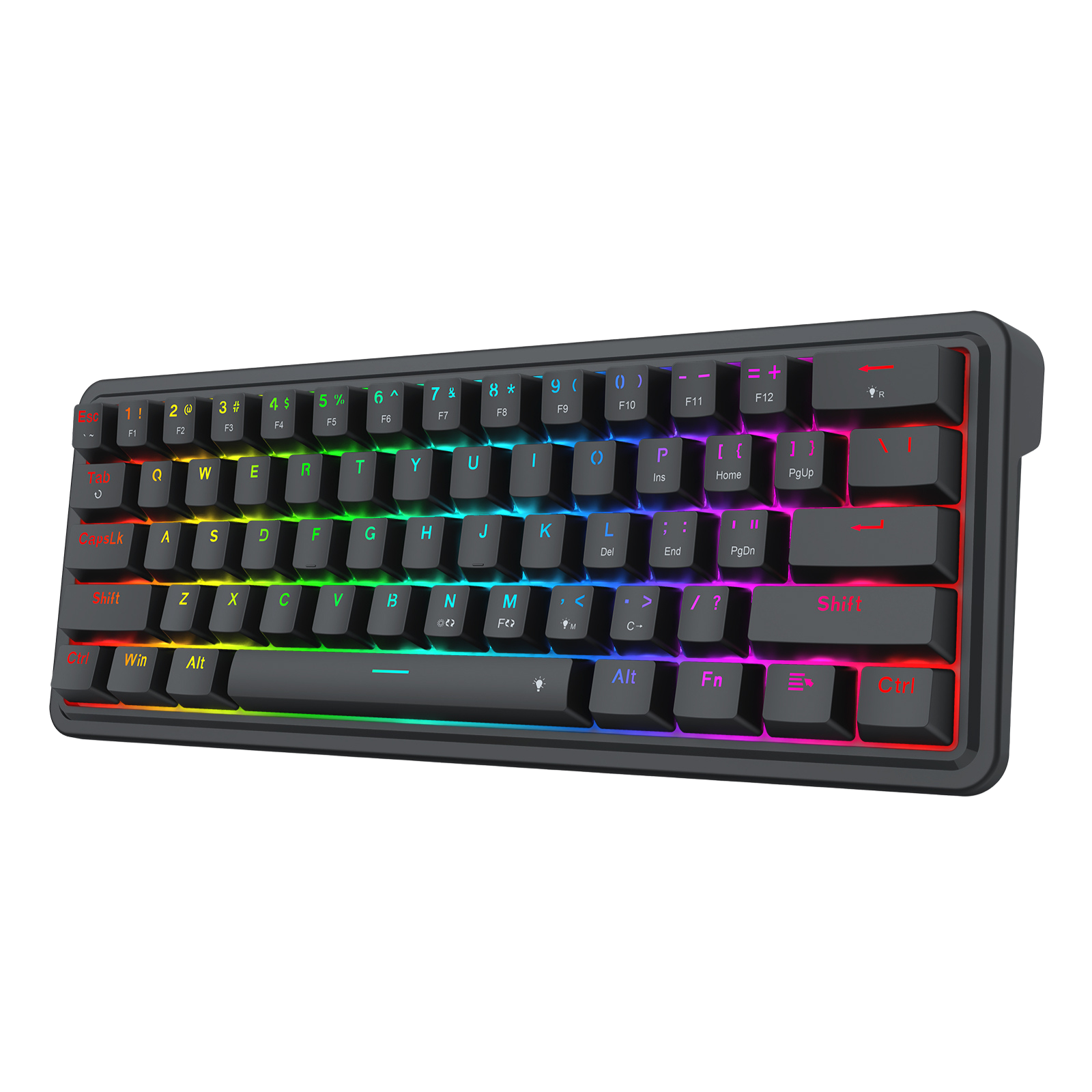 Redragon IRONGUARD K722 60% Wired Small Compact Mechanical keyboard ...