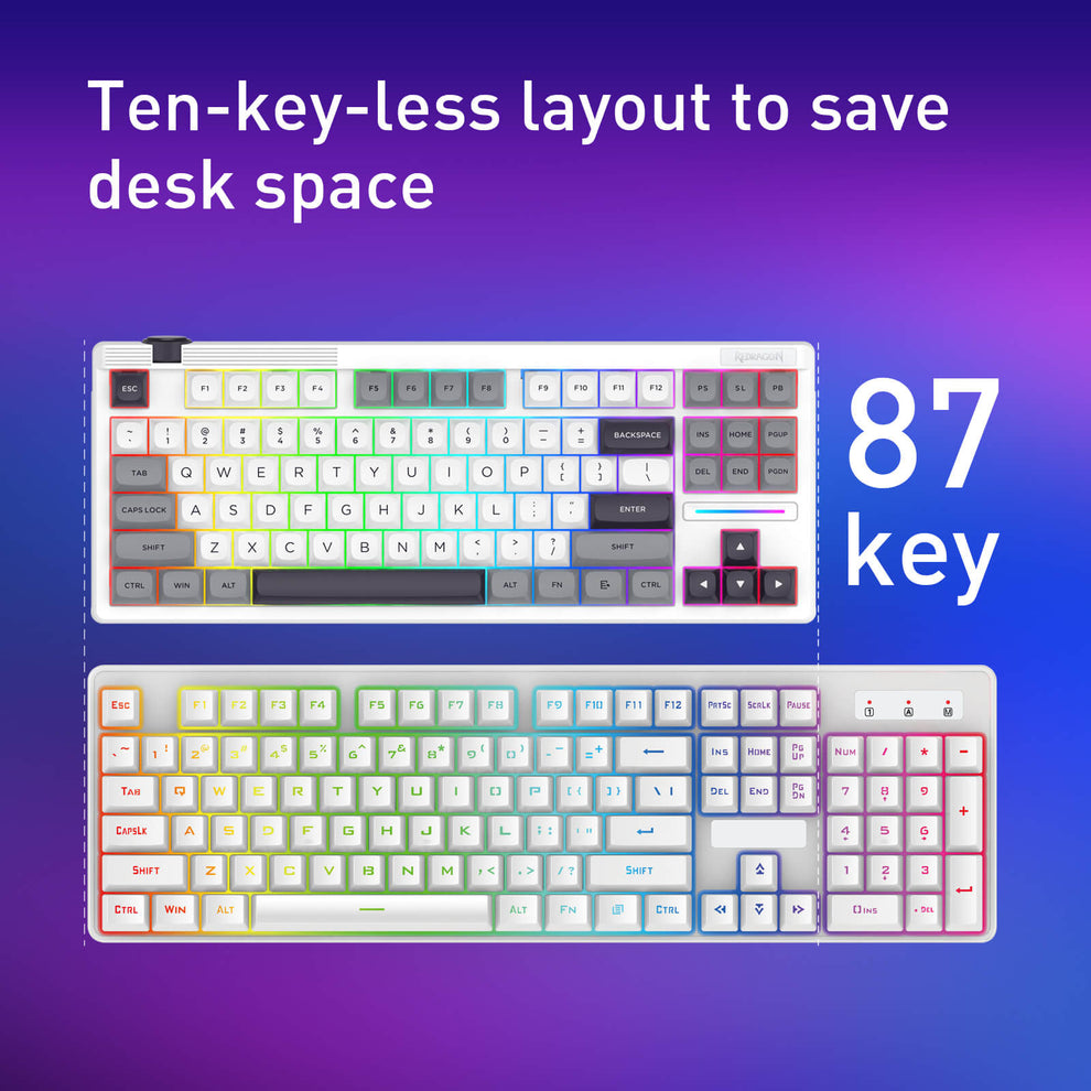 Redragon OTIIM K729 PRO 80% TKL Wireless Gasket Keyboard w/ Knob & RGB – Redragonshop