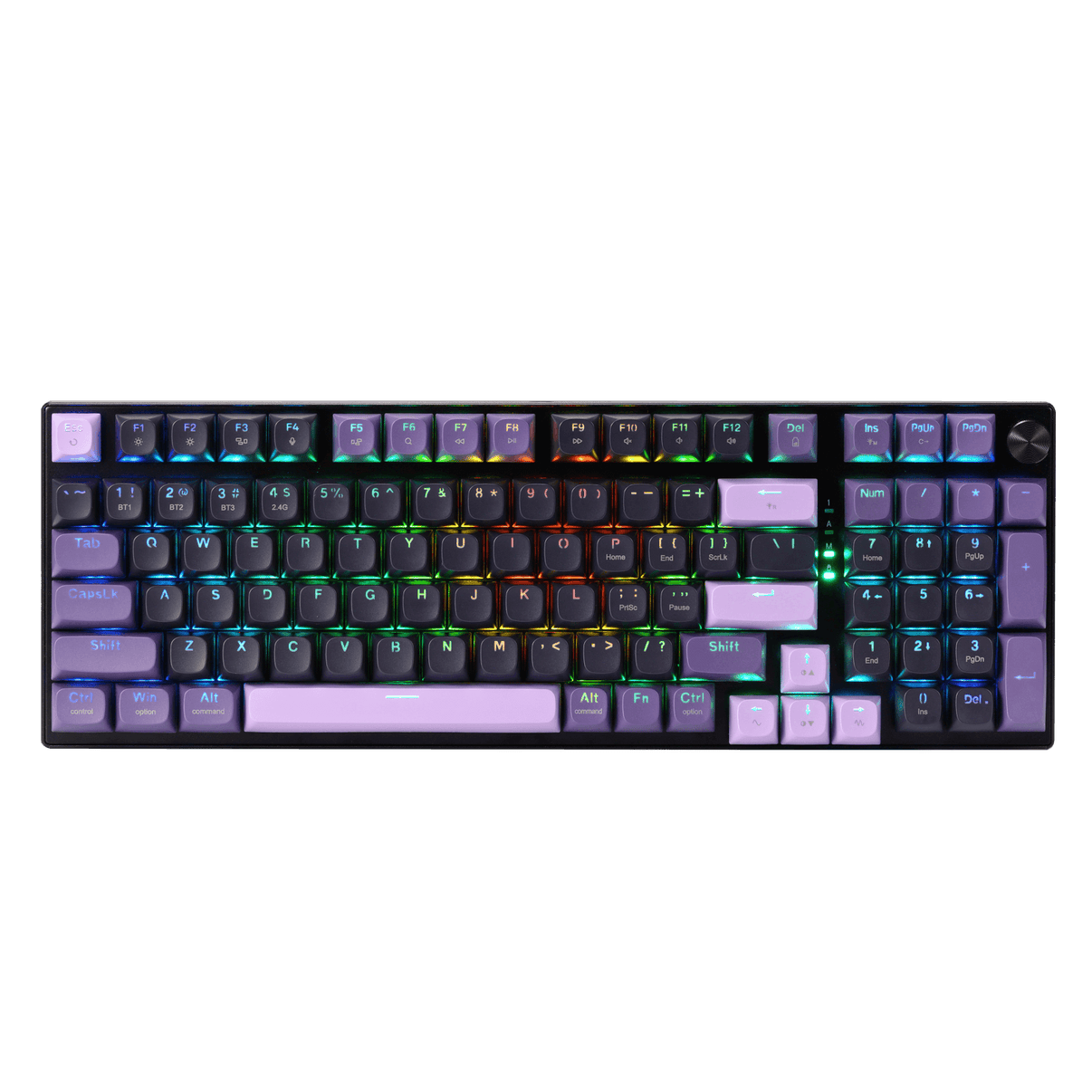 Redragon DHARMA K740 Tri-Mode 98 Keys Aluminum Mechanical Keyboard ...