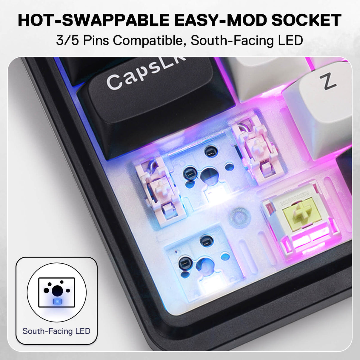 Redragon ANTONIUM K745 PRO 108 Keys Wireless Gasket Mechanical Keyboard ...