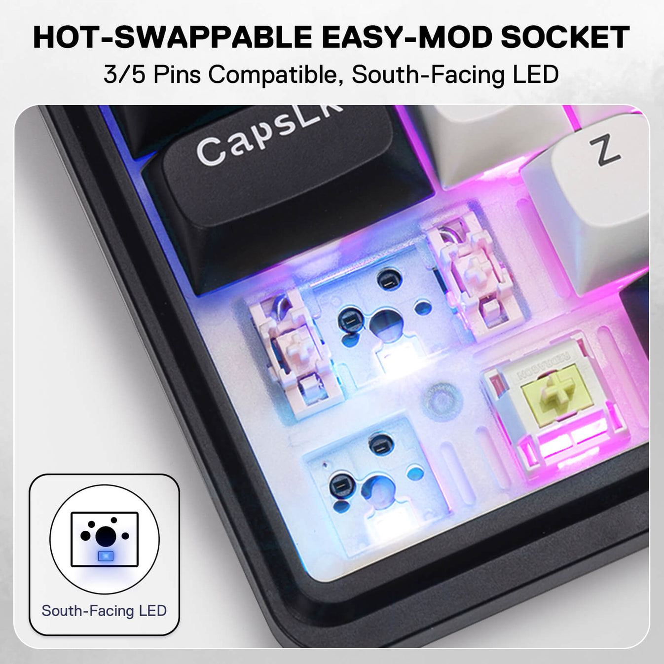 Redragon ANTONIUM K745 PRO 108 Keys Wireless Gasket Mechanical Keyboard ...