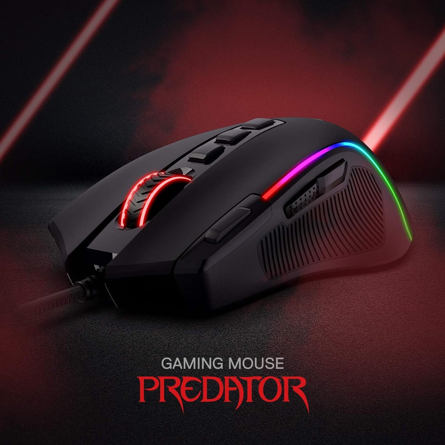 Redragon M612 Predator RGB Gaming Wired Mouse | 8000 DPI Optical Mouse ...