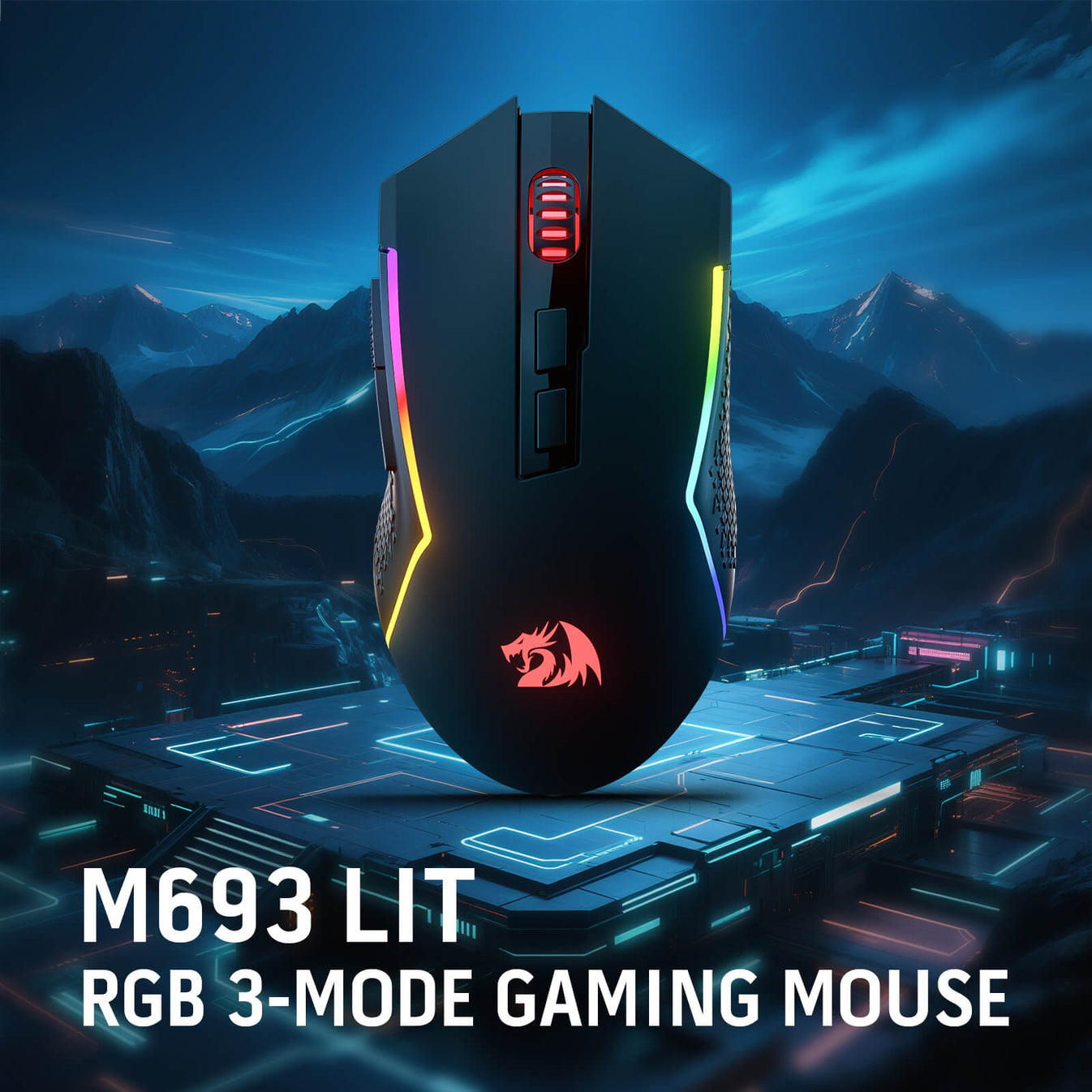 Redragon M693 LIT RGB Wireless Gaming Mouse for FPS & Competitive Play – Redragonshop