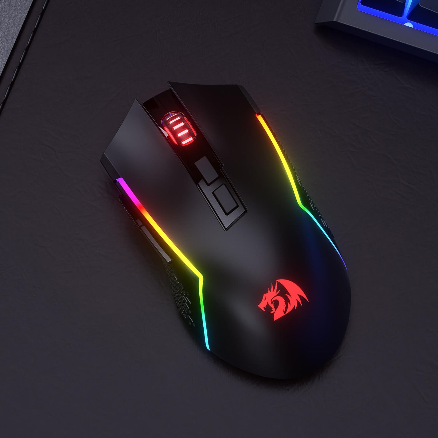Redragon M693 LIT RGB Wireless Gaming Mouse for FPS & Competitive Play ...