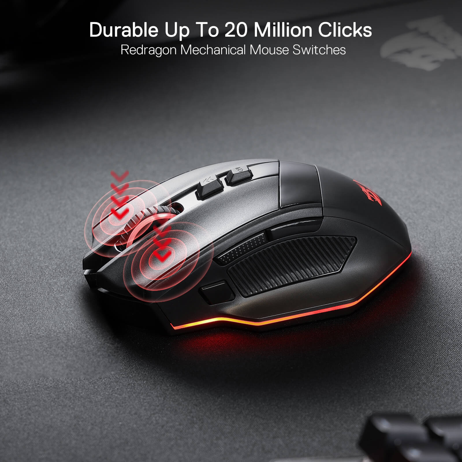 Redragon RIND M813 PRO 3-Mode RGB Gaming Mouse – Redragonshop