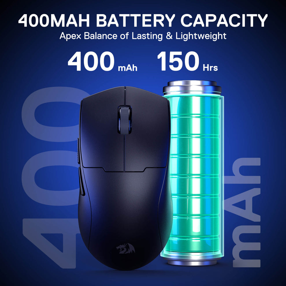 Redragon K1NG MAX M918 PRO 1K Hz 3-Mode Wireless Gaming Mouse ...