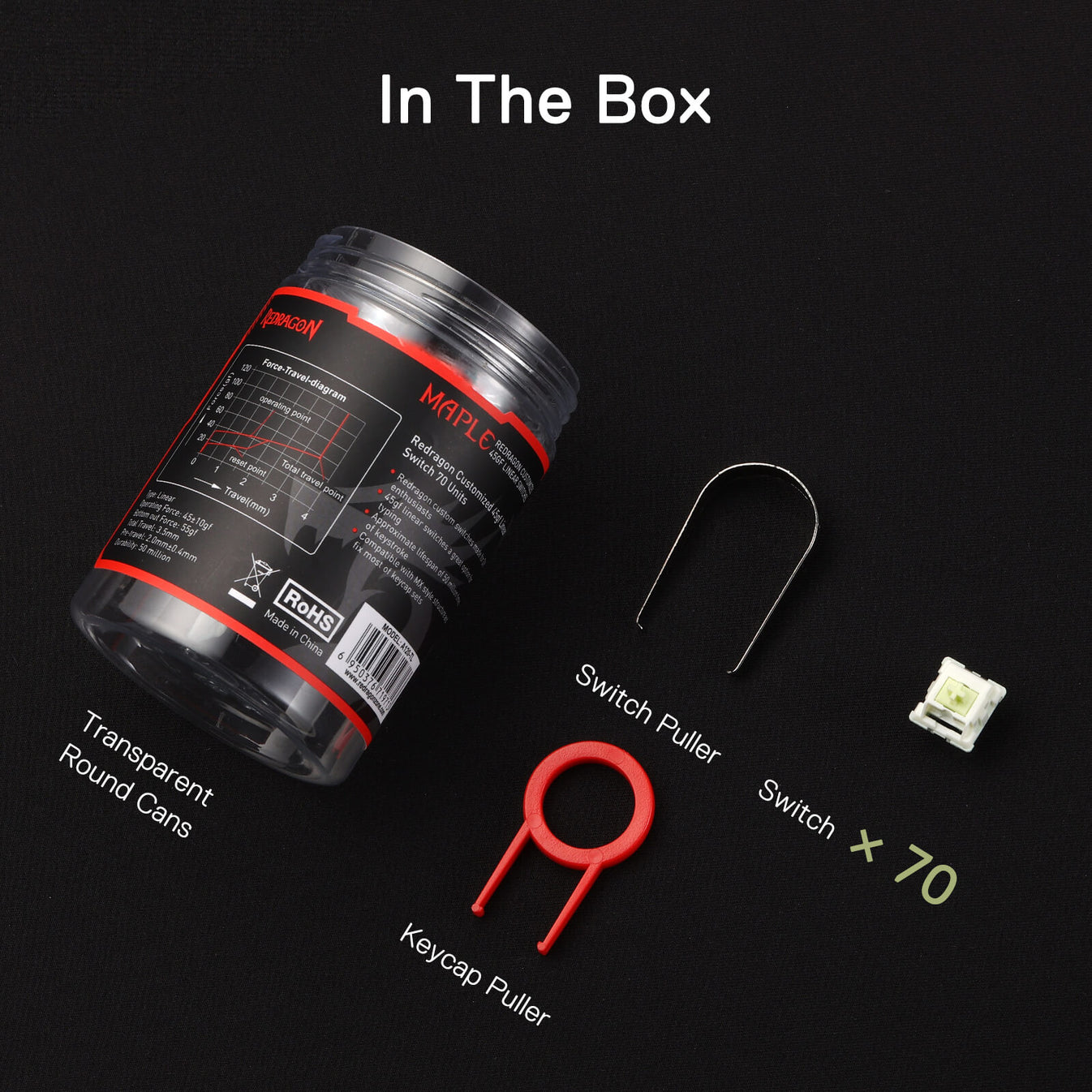 Maple A120 Soft Linear Mechanical Switch – Redragonshop