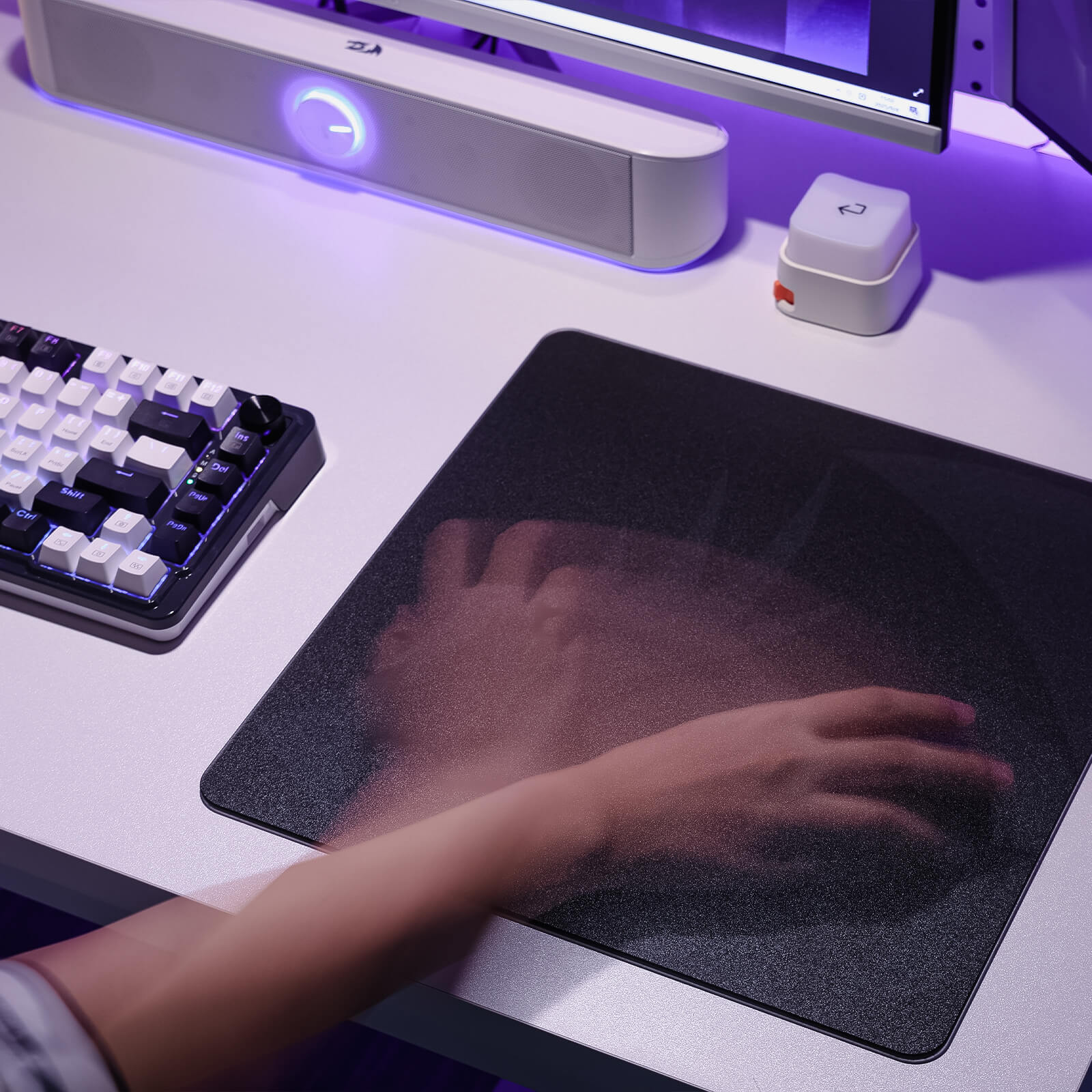 Redragon PG1M Glass Gaming Mouse Pad – Ultra-Smooth & Durable ...