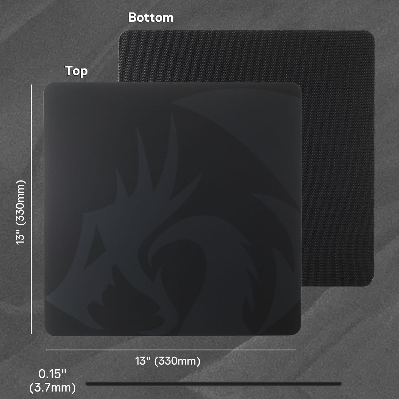 Redragon PG1M Glass Gaming Mouse Pad – Ultra-Smooth & Durable ...