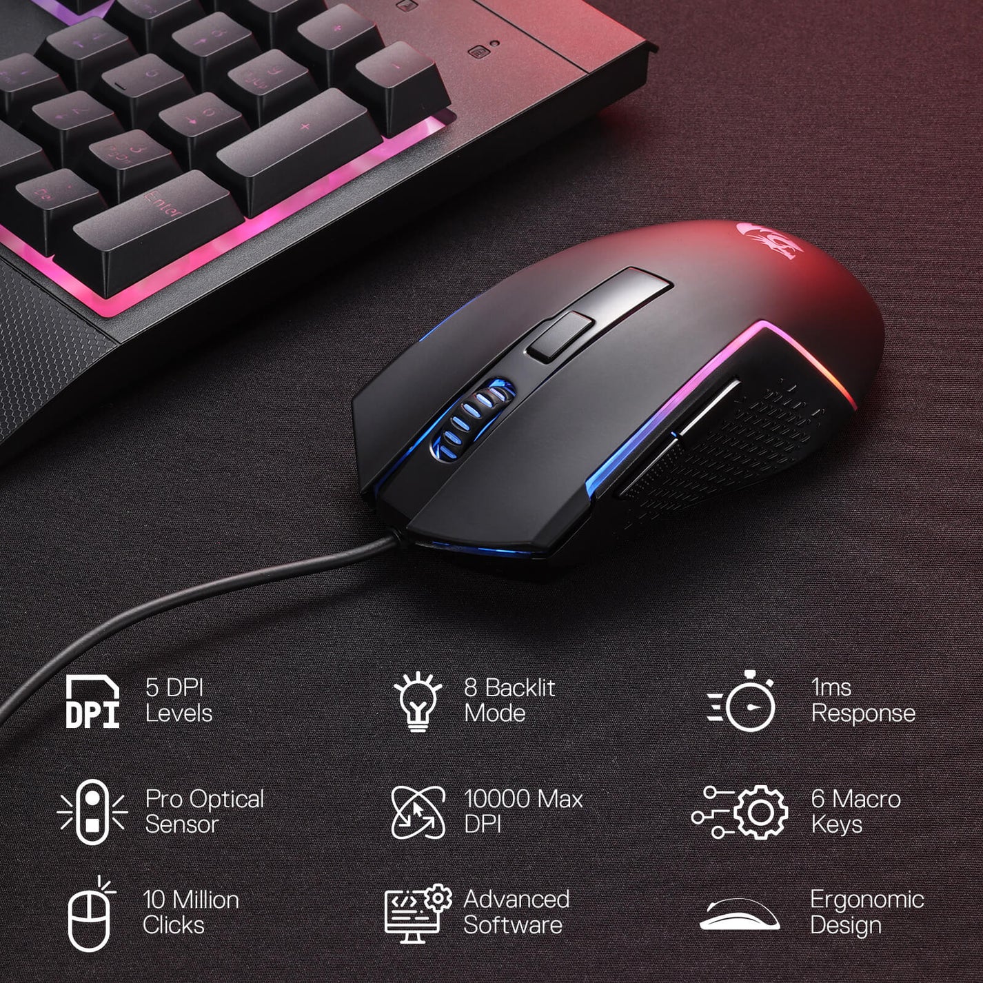 Redragon S151 Wired Membrane Gaming Keyboard & Mouse Combo – Redragonshop