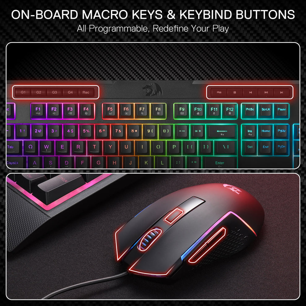 Redragon S151 Wired Membrane Gaming Keyboard & Mouse Combo – Redragonshop