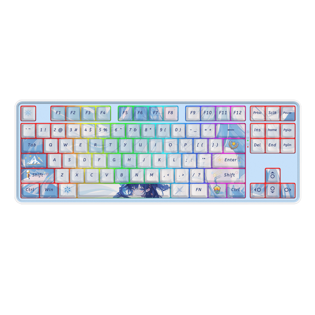 Redragon STAR BLADE K707 PRO 80% Wireless Gasket RGB Anime Gaming ...