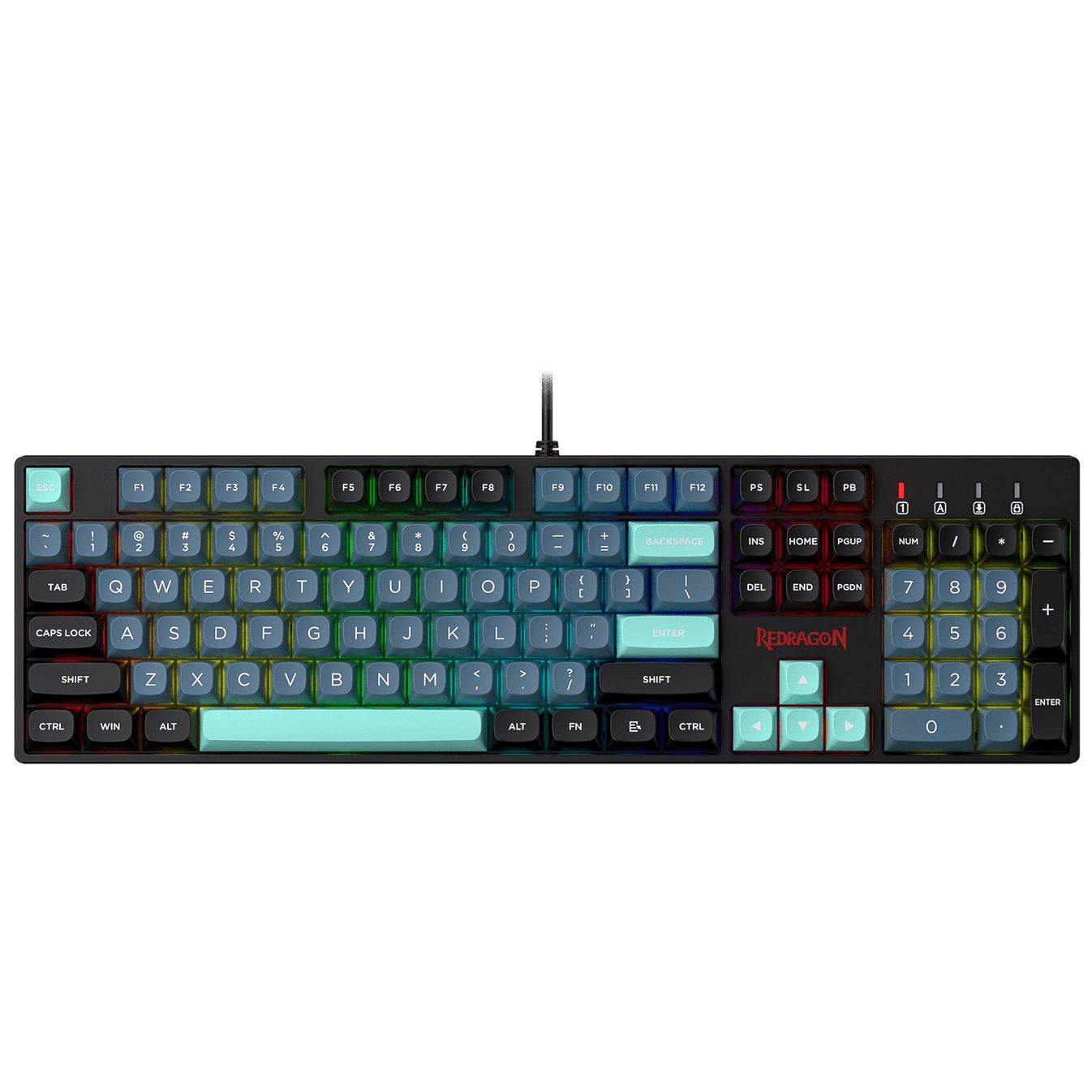 Redragon SURARA K582 SE RGB 104 Keys Mechanical Gaming Keyboard ...