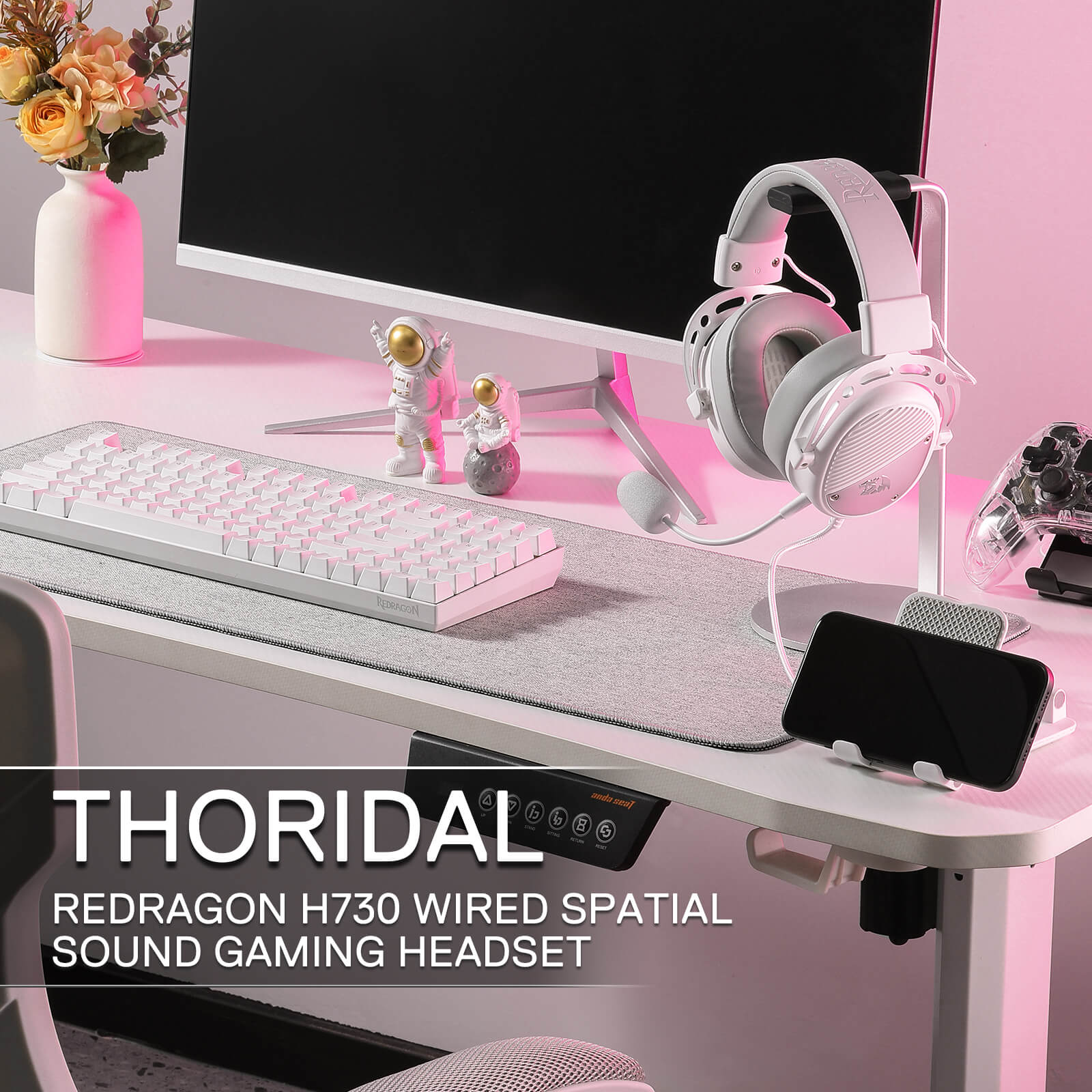 Redragon THORIDAL H730 USB Wired Gaming Headset with 53mm Drivers ...