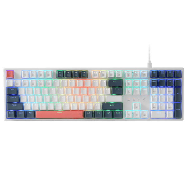 Redragon TRUNDLE K668 Hot-swappable Gaming Keyboard Mixed Color Keycaps ...