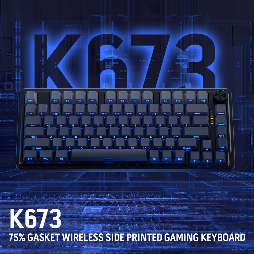 Redragon UCAL K673 PRO Side Printed 75% Wireless RGB Gaming Keyboard – Redragonshop